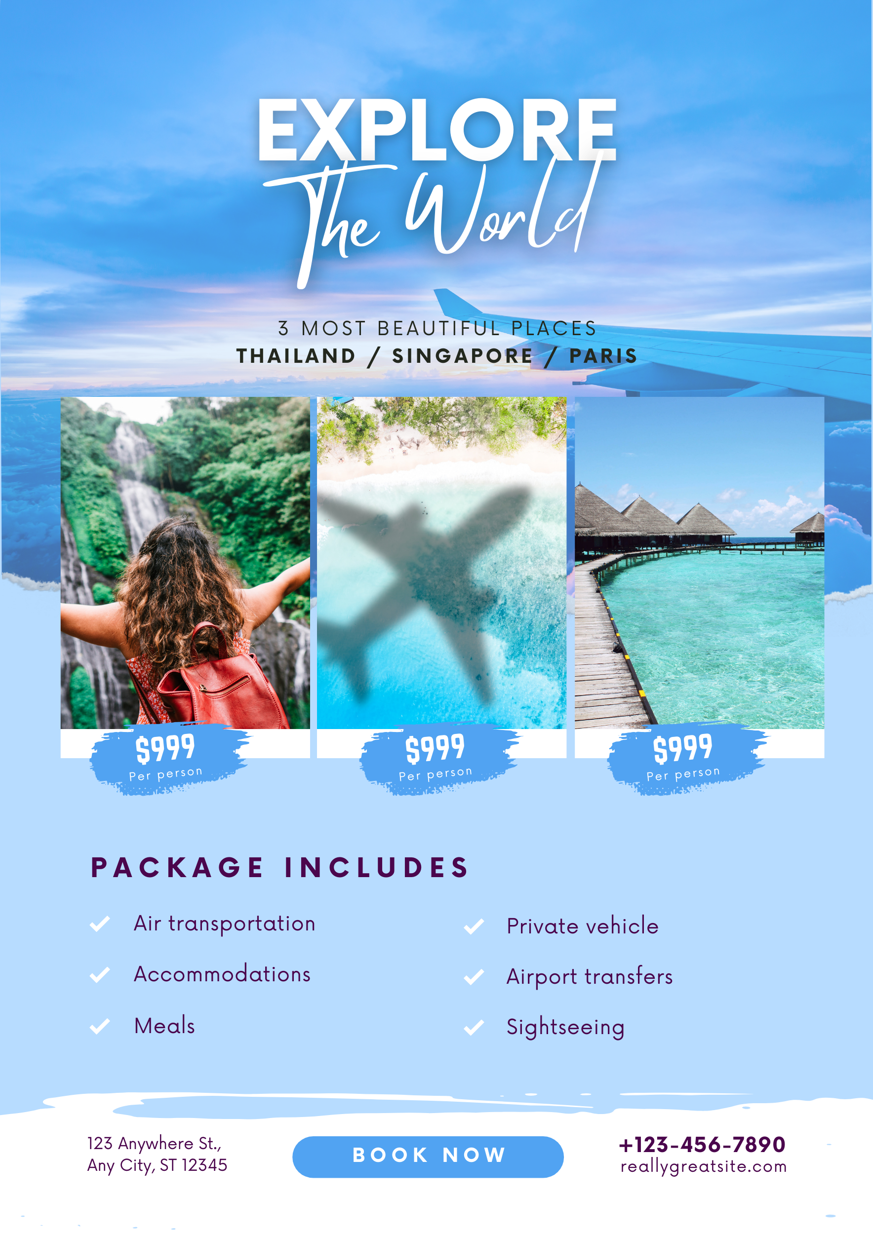 Email templates for traveling and taking photos